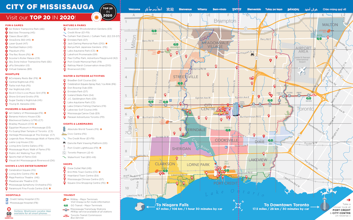 Updating Mississauga's visitor guide map - Julie Witmer Custom Map Design