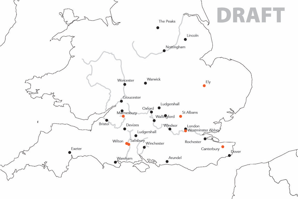 Map of 12th Century England for a Historical Novel - Julie Witmer ...