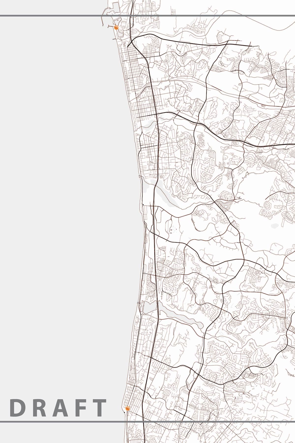 An area tourist map for a bike rental business - Julie Witmer Custom ...