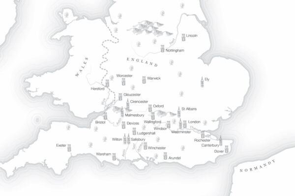 Map of 12th Century England for a Historical Novel - Julie Witmer ...